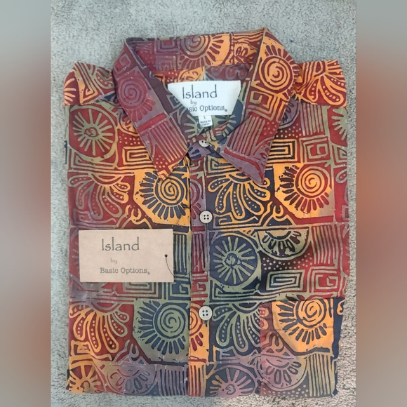 Basic Options | Shirts | Basic Options Island Mens Shirt | Poshmark
